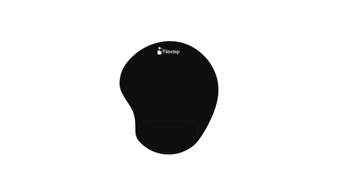 Mouse Pad Nextep Ergonómico Gel Color Negro - PEC Shop